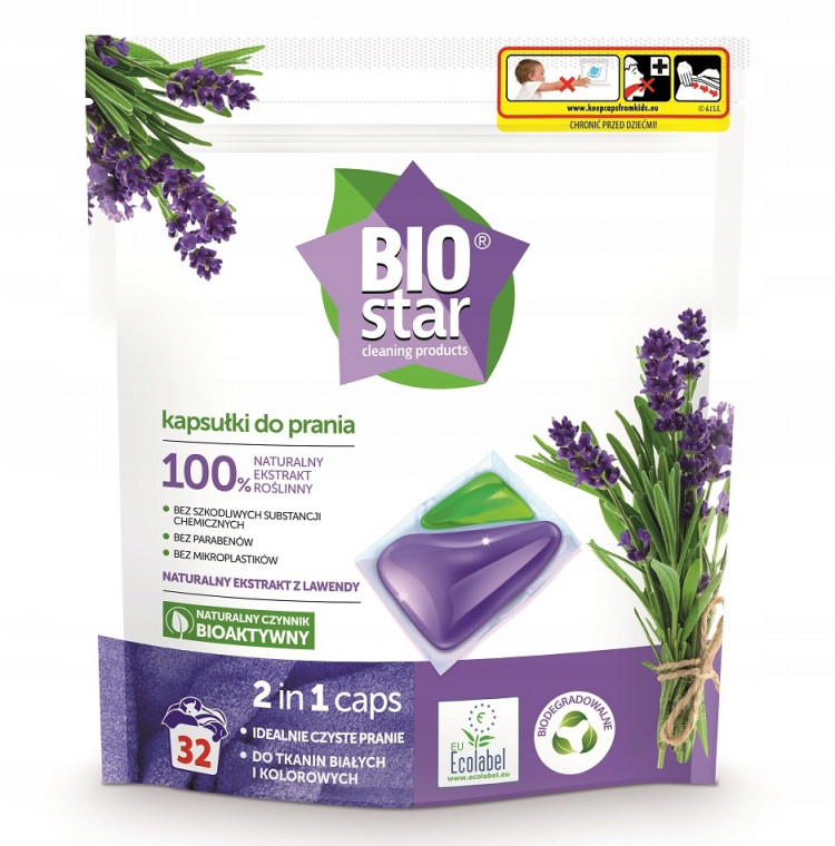 Купить BIOstar Гелевые капсулы для стирки 2 in 1 caps 32 шт. по оптовой ...